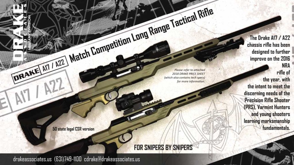DRAKE A17/A22 Match Competition Long Range Tactical Rifle