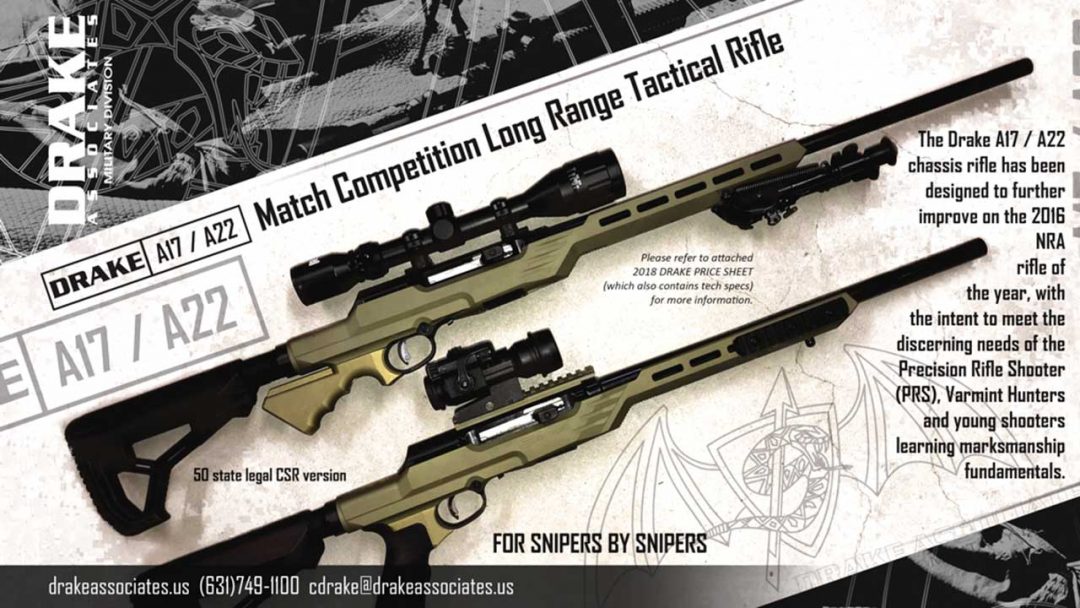 DRAKE A17/A22 Match Competition Long Range Tactical Rifle